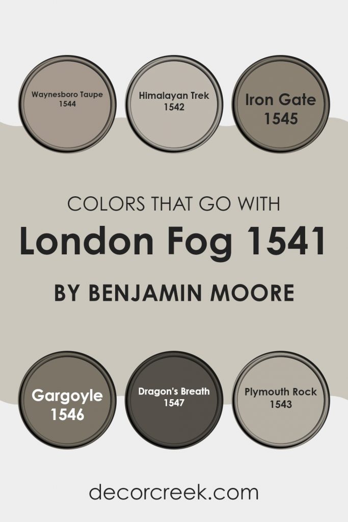 London Fog 1541 Paint Color by Benjamin Moore - DecorCreek