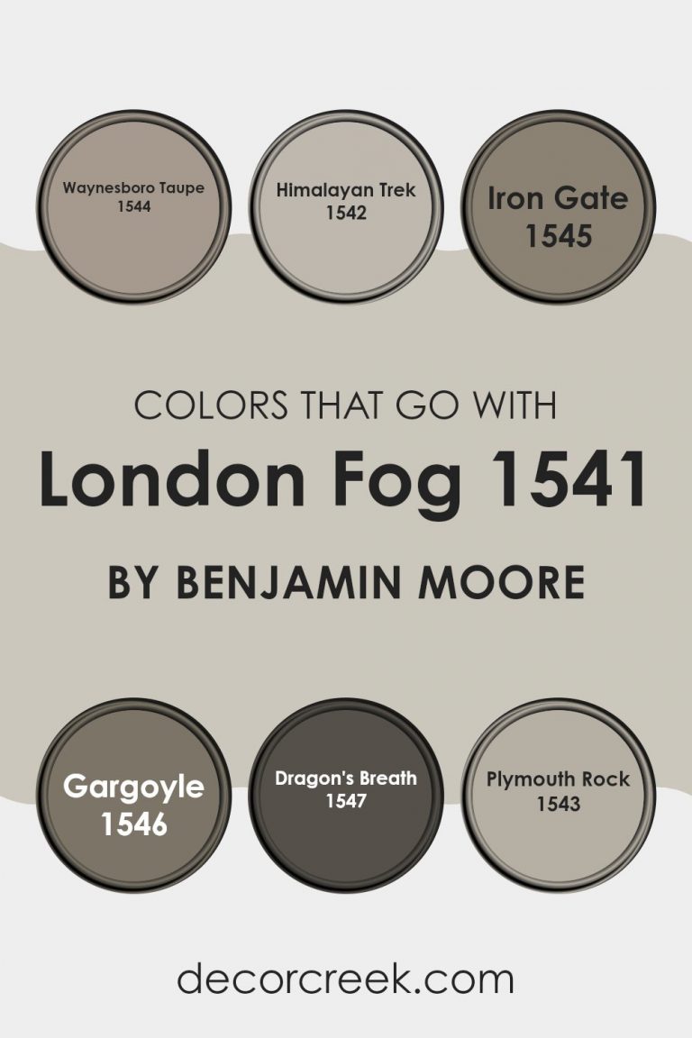 London Fog 1541 Paint Color by Benjamin Moore - DecorCreek
