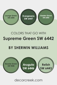 Supreme Green SW 6442 Paint Color by Sherwin Williams - DecorCreek