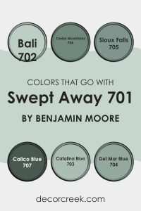 Swept Away 701 Paint Color by Benjamin Moore - DecorCreek