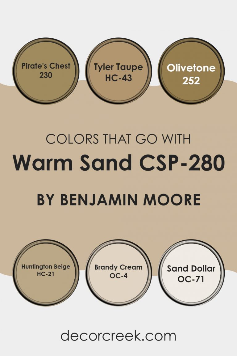 Warm Sand CSP-280 Paint Color by Benjamin Moore - DecorCreek