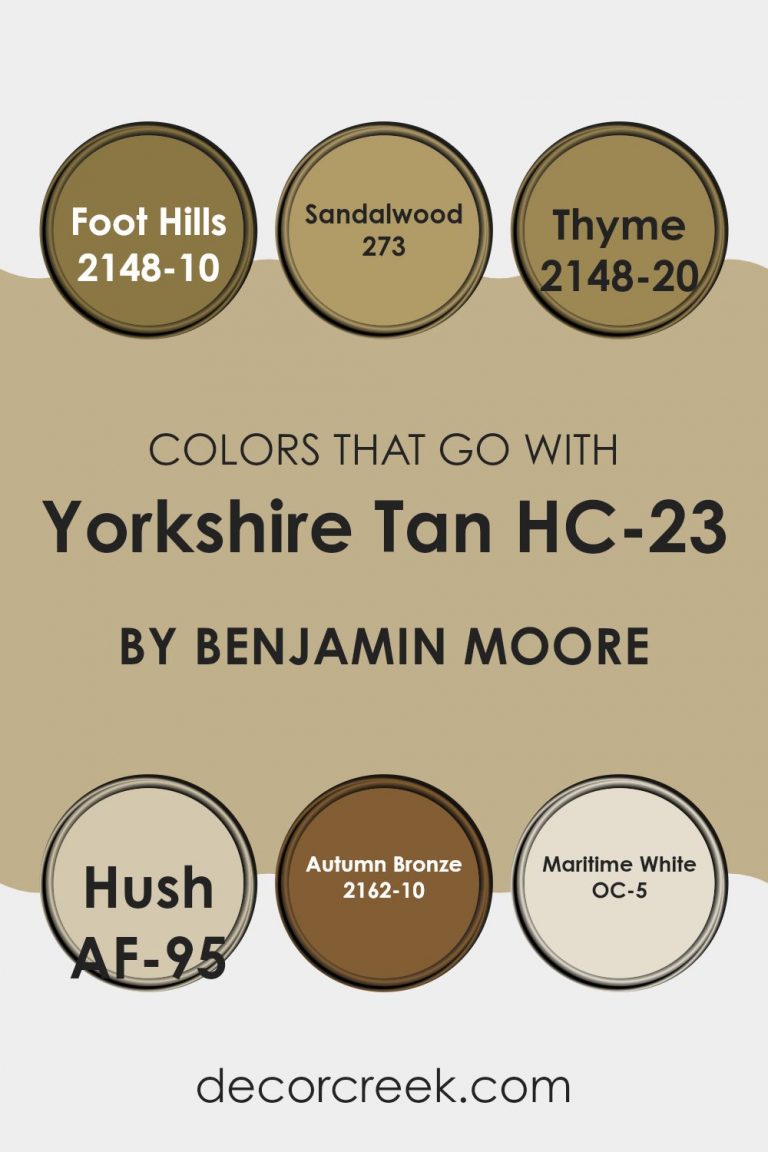Yorkshire Tan HC-23 Paint Color by Benjamin Moore - DecorCreek