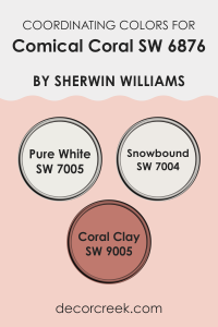 Comical Coral SW 6876 Paint Color by Sherwin Williams - DecorCreek