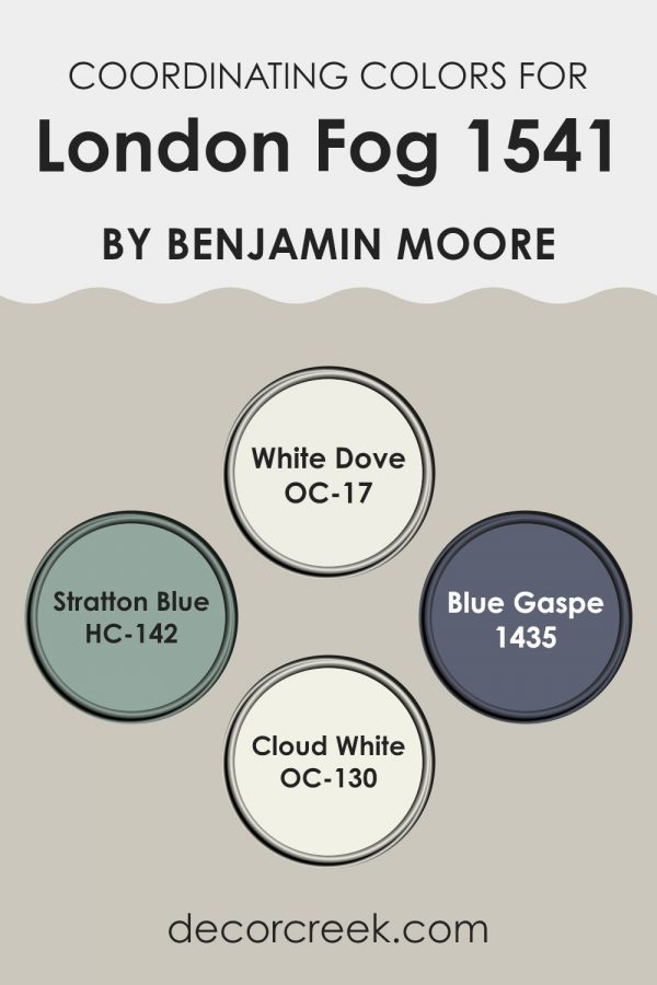 London Fog 1541 Paint Color by Benjamin Moore - DecorCreek
