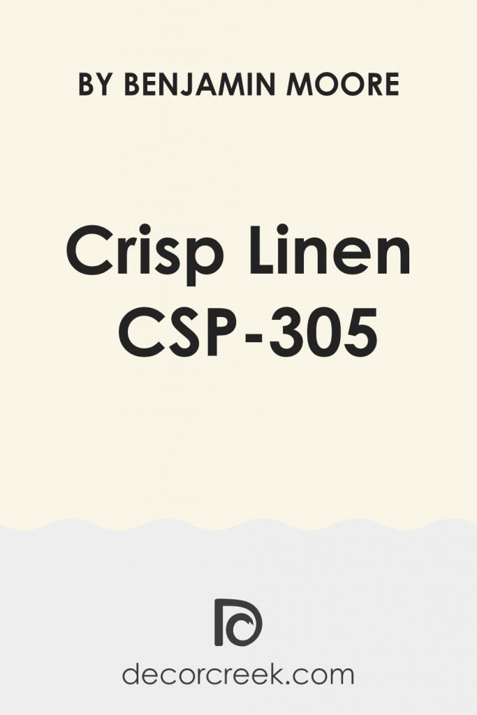 Crisp Linen CSP-305 Paint Color by Benjamin Moore - DecorCreek