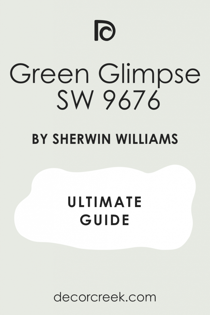 Green Glimpse SW 9676 Paint Color by Sherwin Williams - DecorCreek