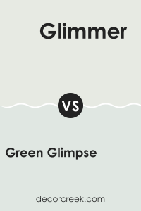 Green Glimpse SW 9676 Paint Color by Sherwin Williams - DecorCreek