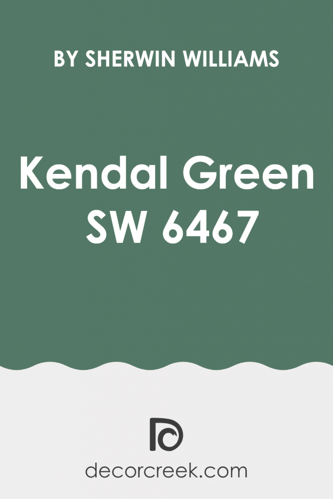 Kendal Green SW 6467 Paint Color by Sherwin Williams - DecorCreek