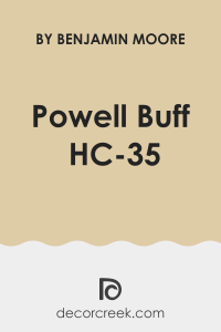 Powell Buff HC-35 Paint Color by Benjamin Moore - DecorCreek