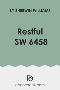 Restful SW 6458 Paint Color by Sherwin Williams - DecorCreek