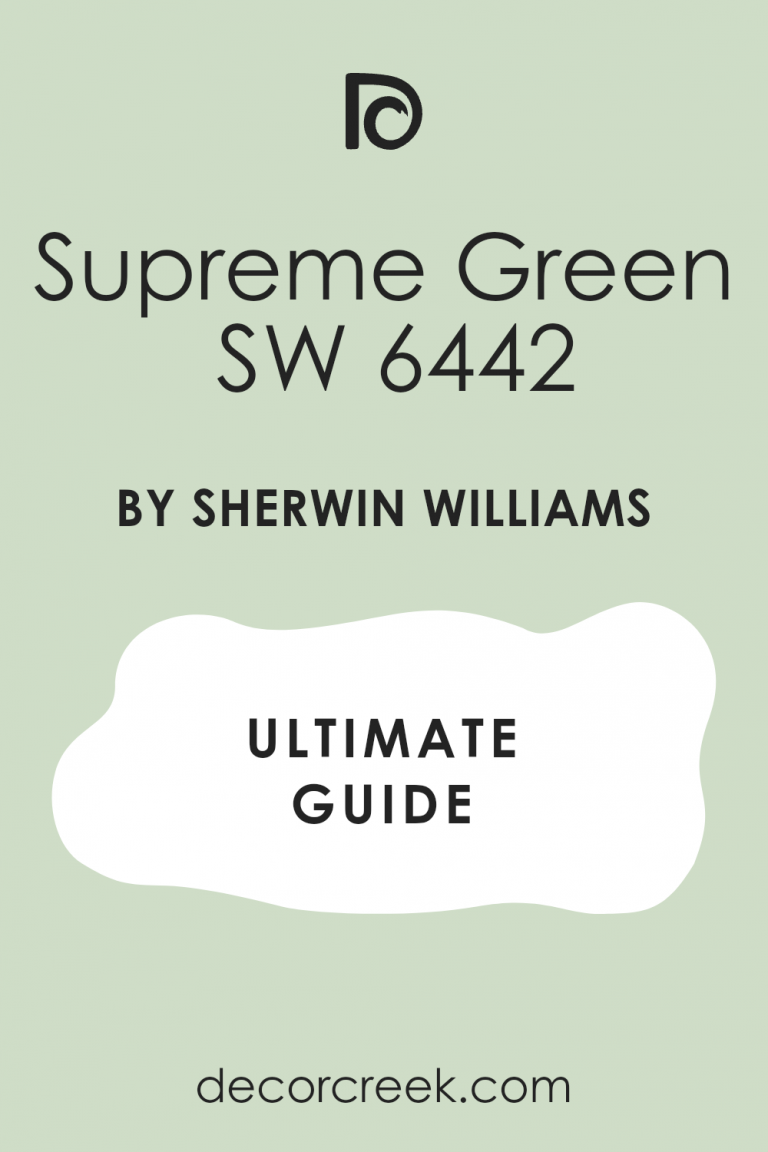 Supreme Green SW 6442 Paint Color by Sherwin Williams - DecorCreek