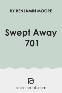 Swept Away 701 Paint Color by Benjamin Moore - DecorCreek