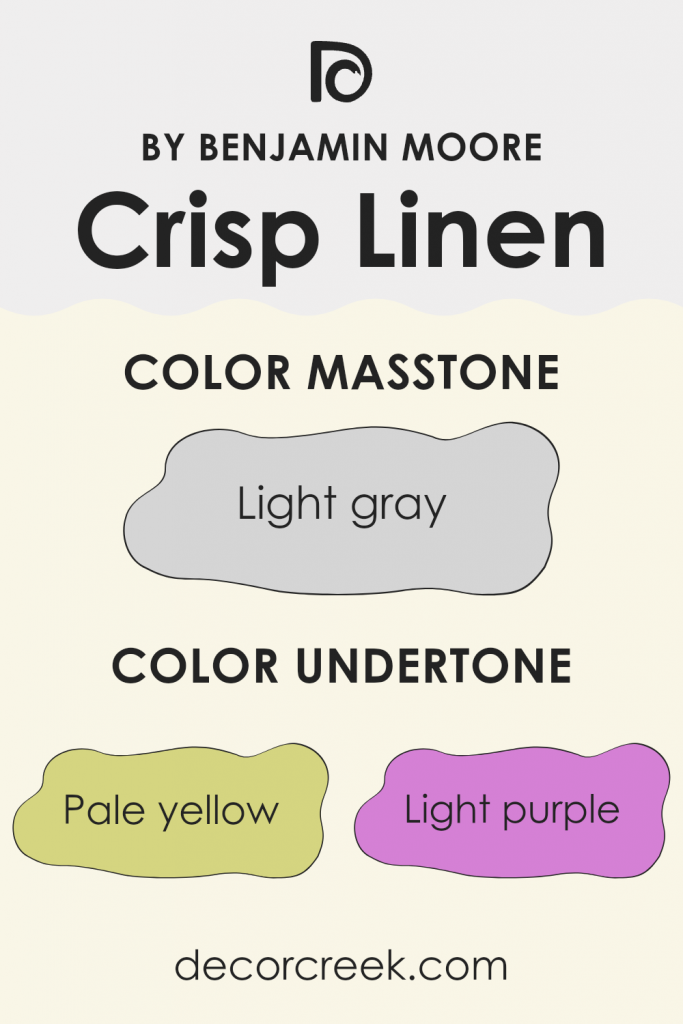 Crisp Linen CSP-305 Paint Color by Benjamin Moore - DecorCreek