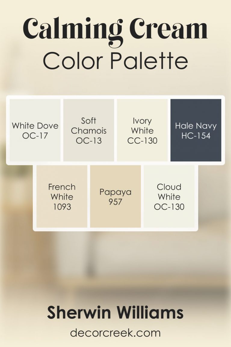 Calming Cream OC-105 Paint Color by Benjamin Moore - DecorCreek