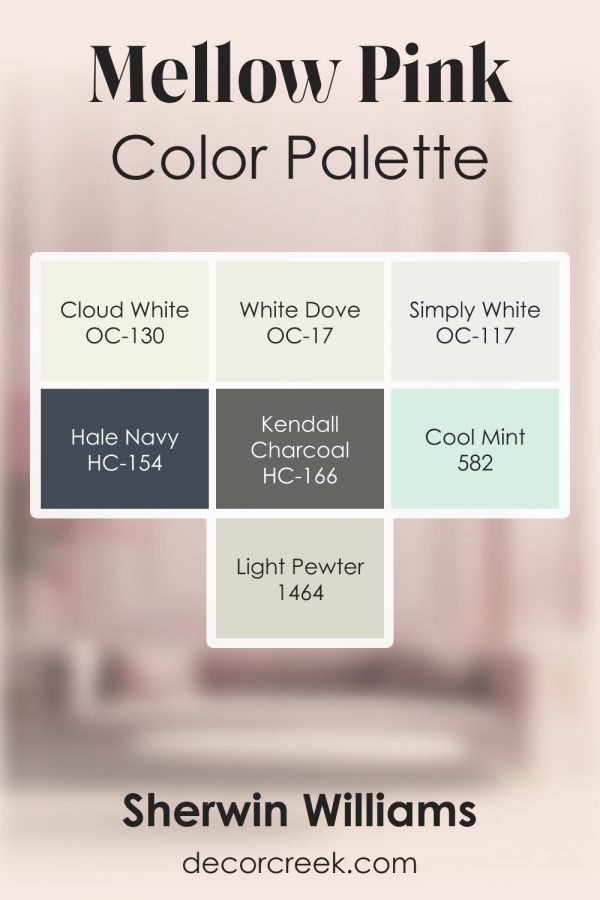 Mellow Pink 2094-70 Paint Color by Benjamin Moore - DecorCreek