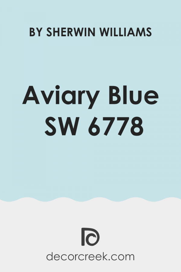 Aviary Blue SW 6778 Paint Color by Sherwin Williams - DecorCreek