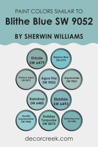 Blithe Blue SW 9052 Paint Color by Sherwin Williams - DecorCreek