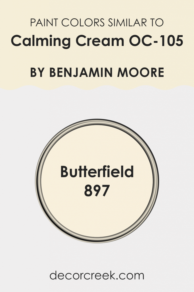 Calming Cream OC-105 Paint Color by Benjamin Moore - DecorCreek