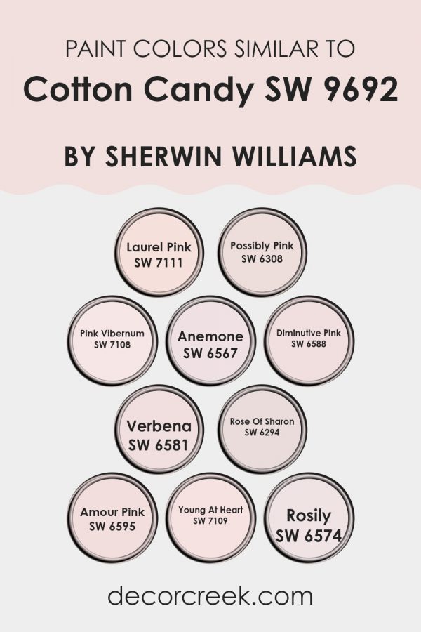 Cotton Candy SW 9692 Paint Color by Sherwin Williams - DecorCreek