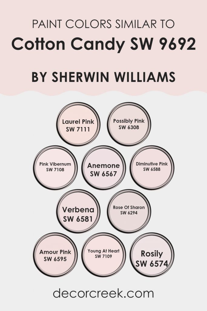 Cotton Candy SW 9692 Paint Color by Sherwin Williams - DecorCreek