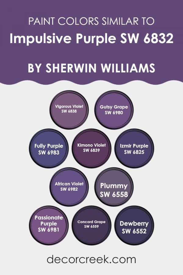 Impulsive Purple SW 6832 Paint Color by Sherwin Williams - DecorCreek