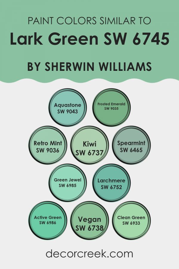 Lark Green SW 6745 Paint Color by Sherwin Williams - DecorCreek