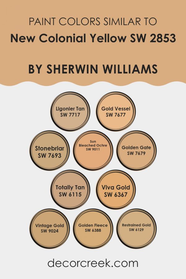 New Colonial Yellow SW 2853 Paint Color by Sherwin Williams - DecorCreek