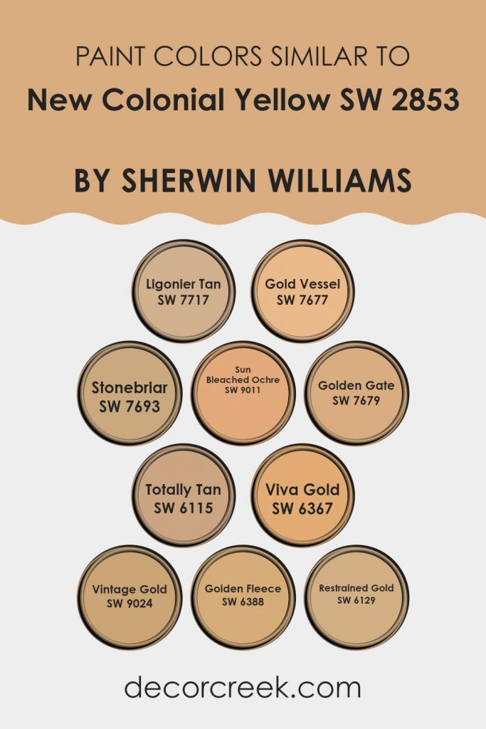 New Colonial Yellow SW 2853 Paint Color by Sherwin Williams - DecorCreek