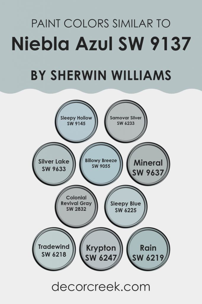 Niebla Azul SW 9137 Paint Color by Sherwin Williams - DecorCreek