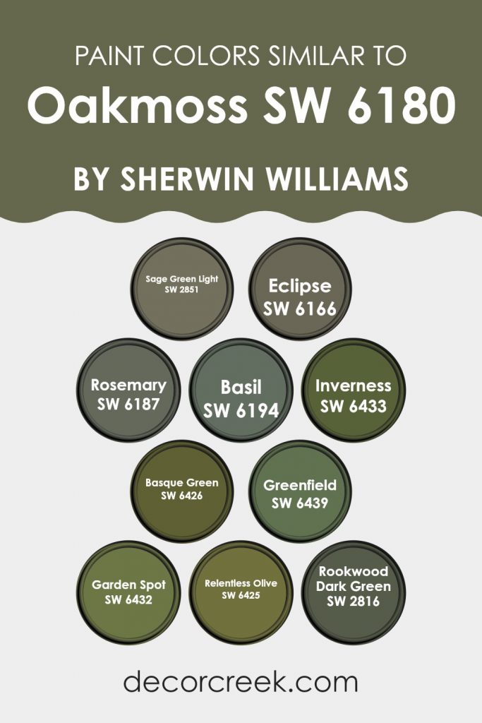 Oakmoss SW 6180 Paint Color by Sherwin Williams - DecorCreek