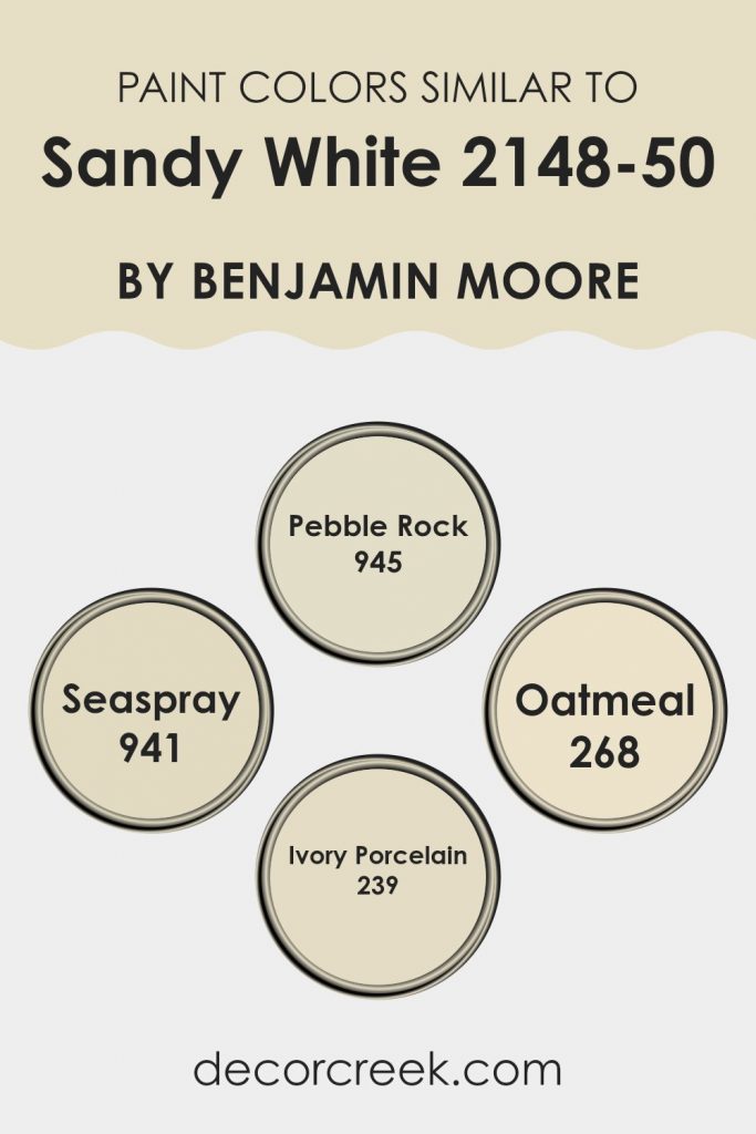 Sandy White 2148-50 Paint Color by Benjamin Moore - DecorCreek