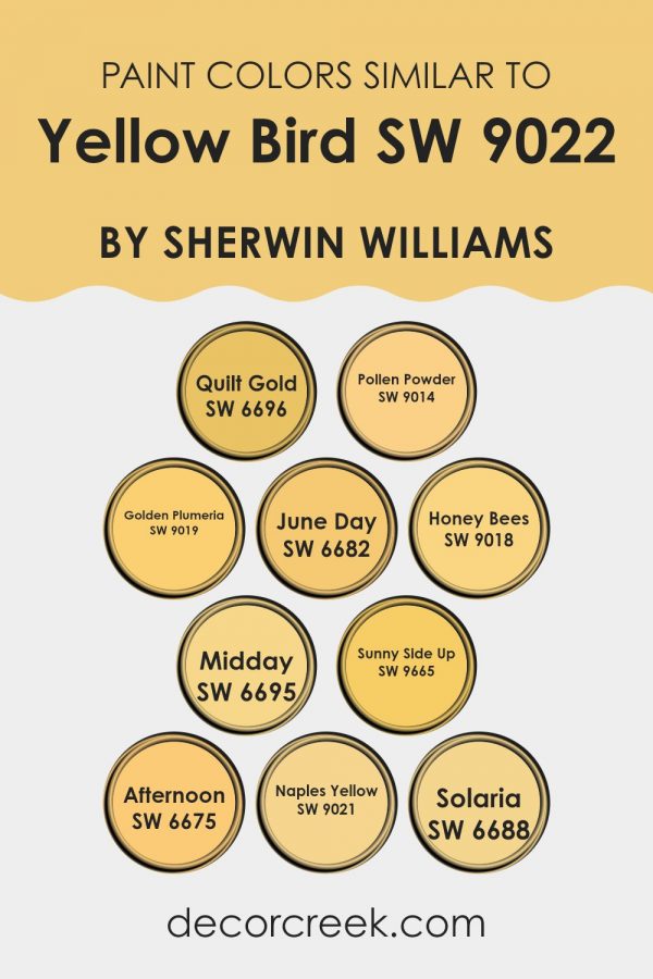 Yellow Bird SW 9022 Paint Color by Sherwin Williams - DecorCreek