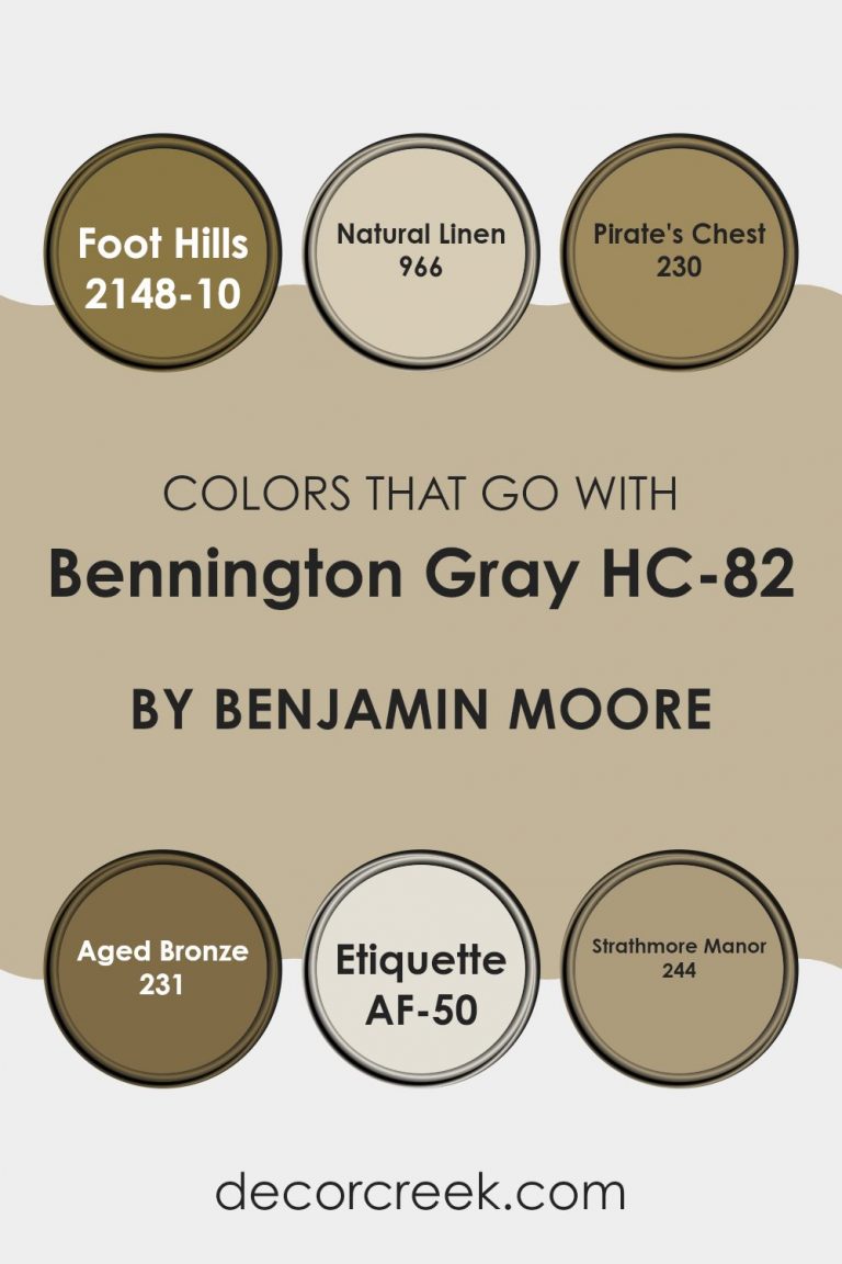 Bennington Gray HC-82 Paint Color by Benjamin Moore - DecorCreek