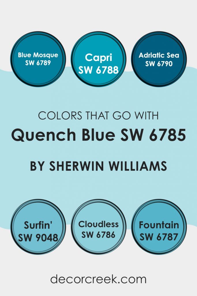 Quench Blue SW 6785 Paint Color by Sherwin Williams - DecorCreek