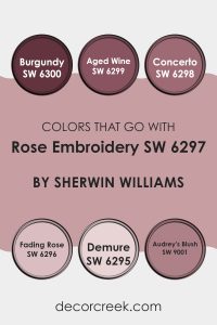 Rose Embroidery SW 6297 Paint Color by Sherwin Williams - DecorCreek