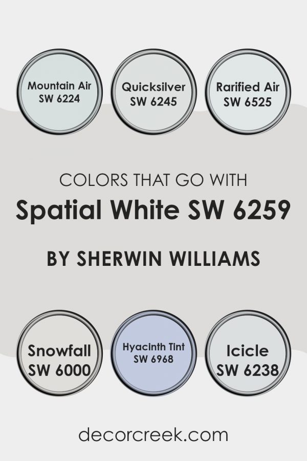 Spatial White SW 6259 Paint Color by Sherwin Williams - DecorCreek