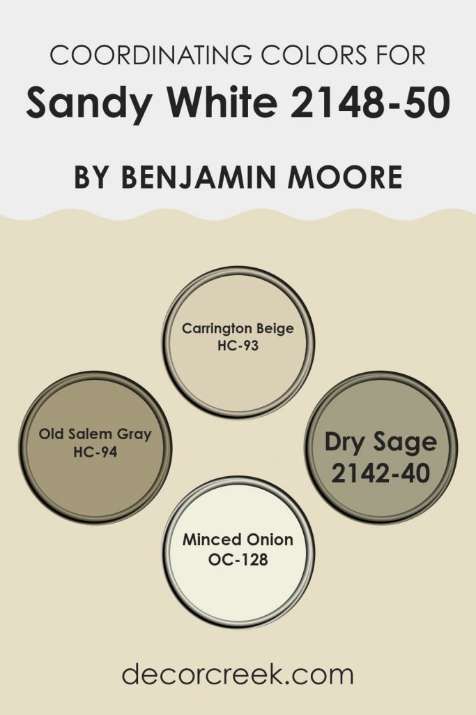 Sandy White 2148-50 Paint Color by Benjamin Moore - DecorCreek