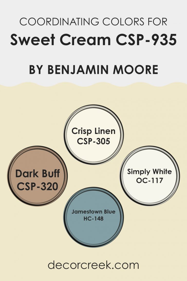 Sweet Cream CSP-935 Paint Color by Benjamin Moore - DecorCreek