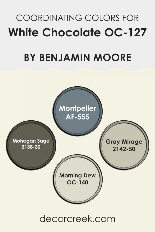 White Chocolate OC-127 Paint Color by Benjamin Moore - DecorCreek