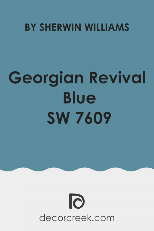 Georgian Revival Blue SW 7609 Paint Color by Sherwin Williams - DecorCreek