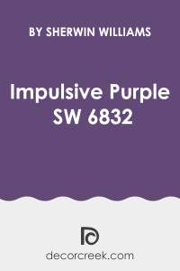 Impulsive Purple SW 6832 Paint Color by Sherwin Williams - DecorCreek