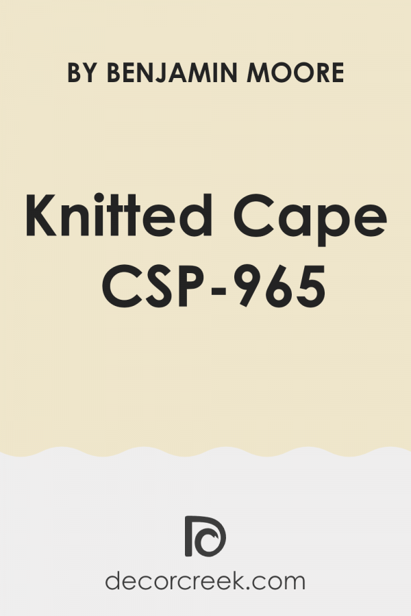 Knitted Cape CSP-965 Paint Color by Benjamin Moore - DecorCreek