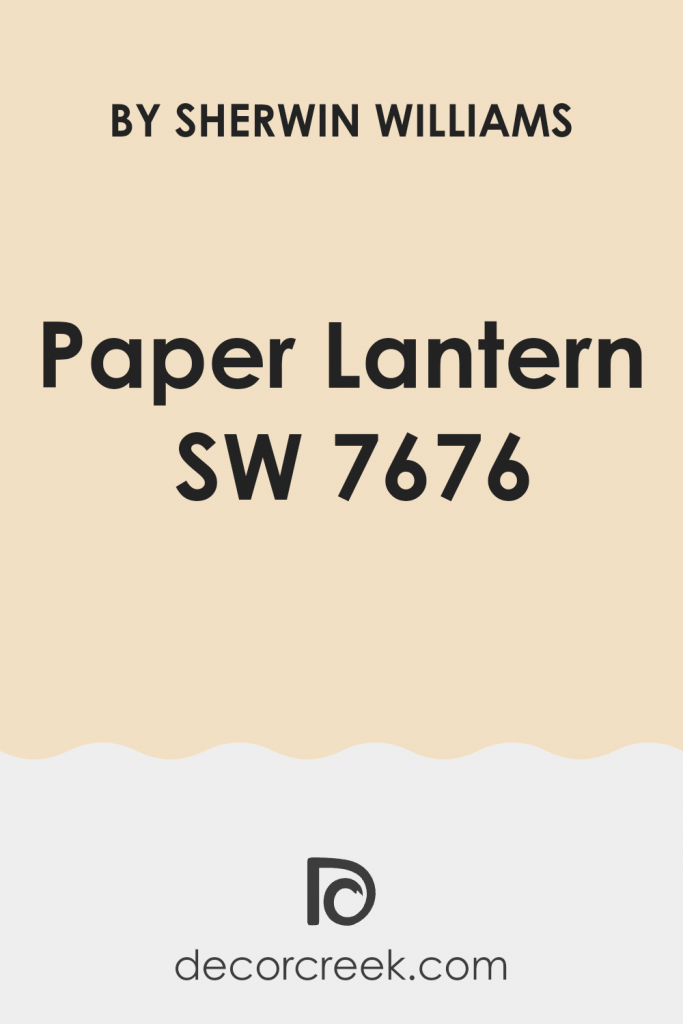 Paper Lantern SW 7676 Paint Color by Sherwin Williams - DecorCreek