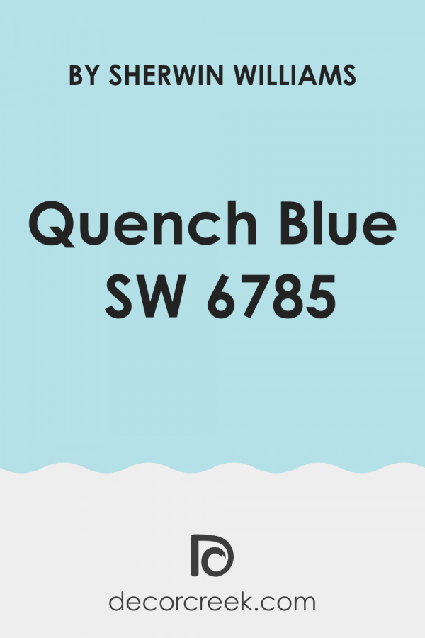 Quench Blue SW 6785 Paint Color by Sherwin Williams - DecorCreek
