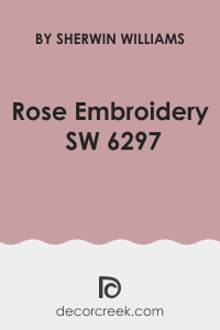 Rose Embroidery SW 6297 Paint Color by Sherwin Williams - DecorCreek
