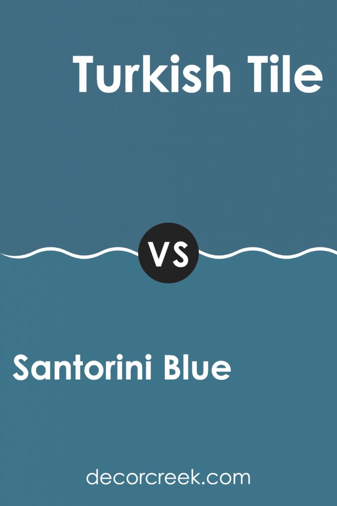 Santorini Blue SW 7607 Paint Color by Sherwin Williams - DecorCreek
