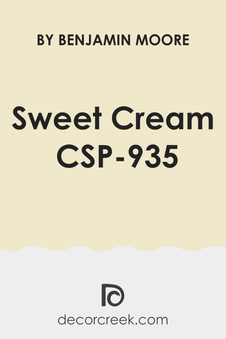 Sweet Cream CSP-935 Paint Color by Benjamin Moore - DecorCreek