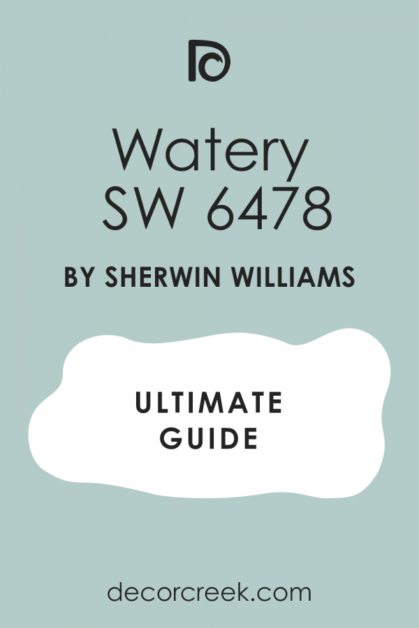 Watery SW 6478 Paint Color by Sherwin Williams - DecorCreek