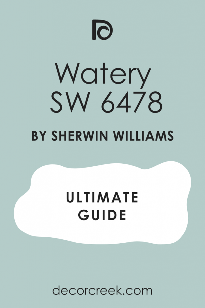 Watery SW 6478 Paint Color by Sherwin Williams - DecorCreek
