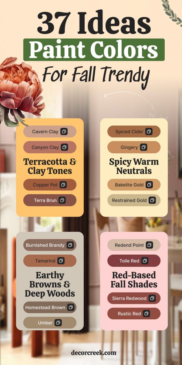 41 Trendy Paint Colors Fall 2025: Best Shades for a Cozy and Stylish ...